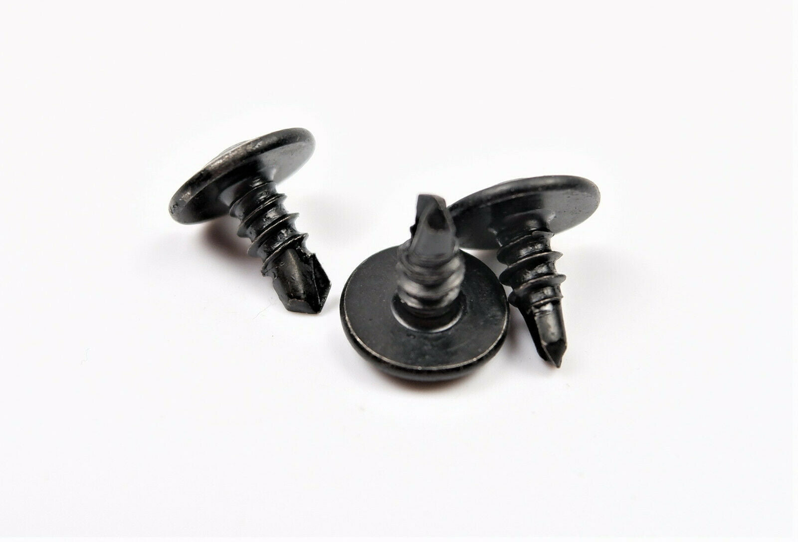 BLACK SELF DRILLING CAR INTERIOR PANEL SCREWS - SELF TAPPING ZINC