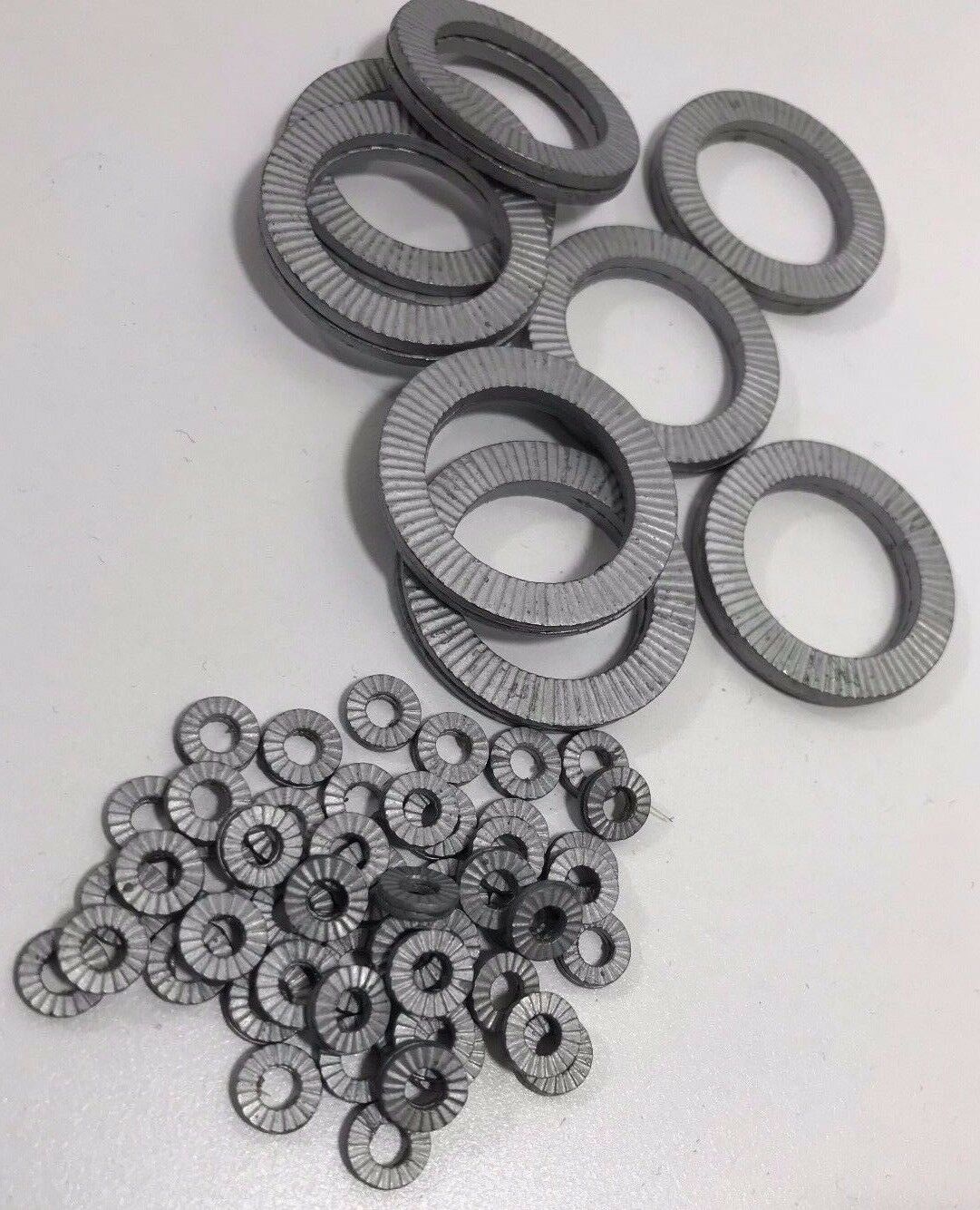 M3 Helico Nord Lock type lock Washers Wedge Sizes Steel Delta Protekt