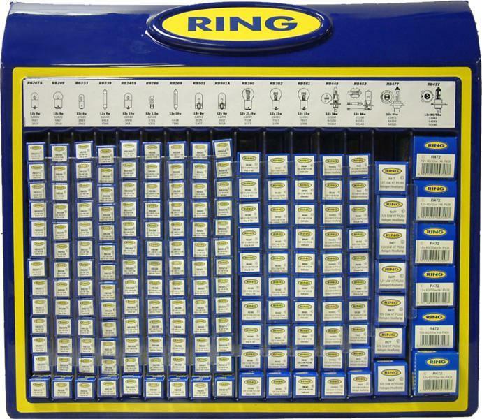 RING AUTOMOTIVE 12v Single Box Bulb Stand Compact Automotive Bulb Disp