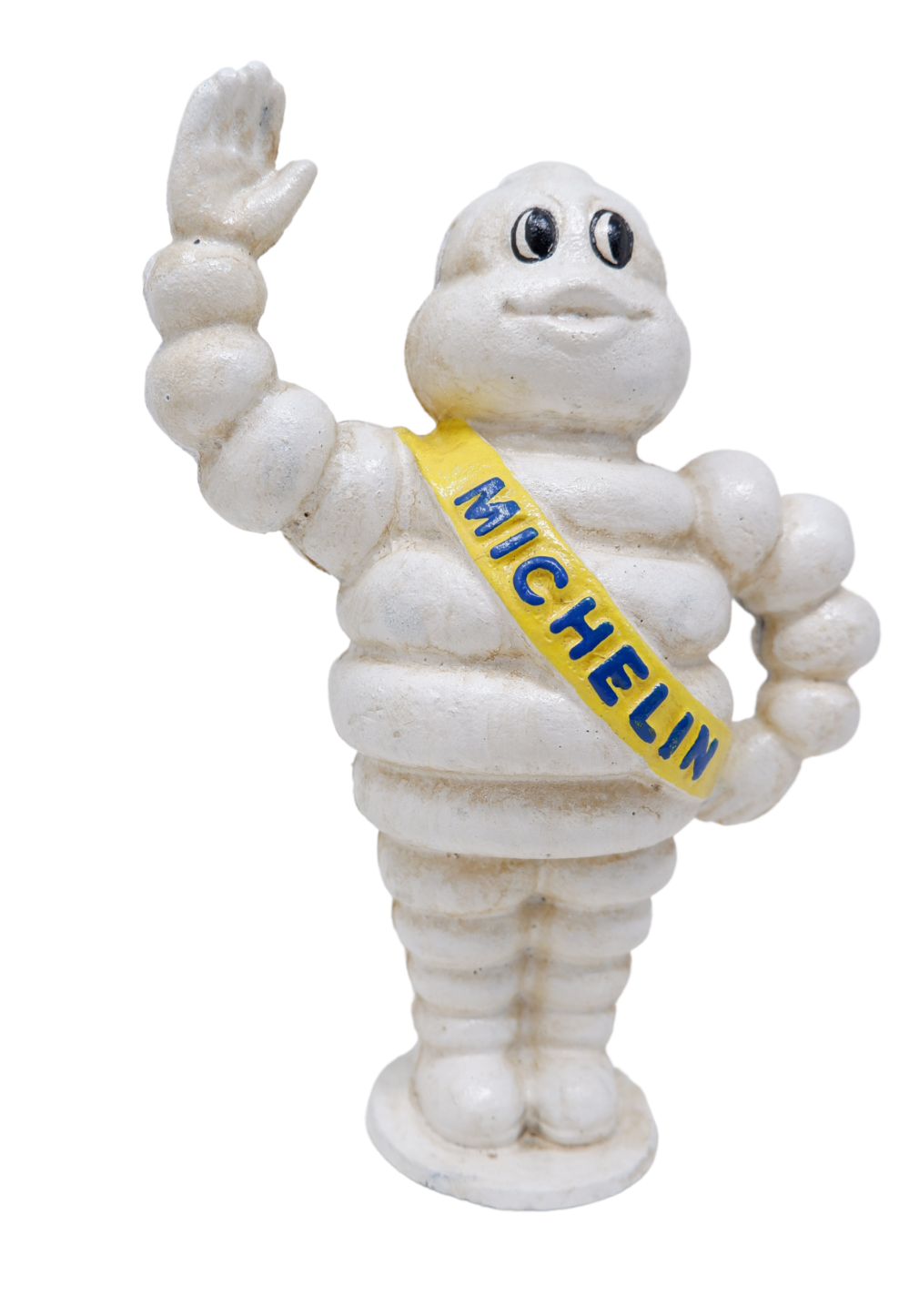 Cast Iron Waving Michelin Man Money Box Coin Bank Mascot Bibendum Tyre