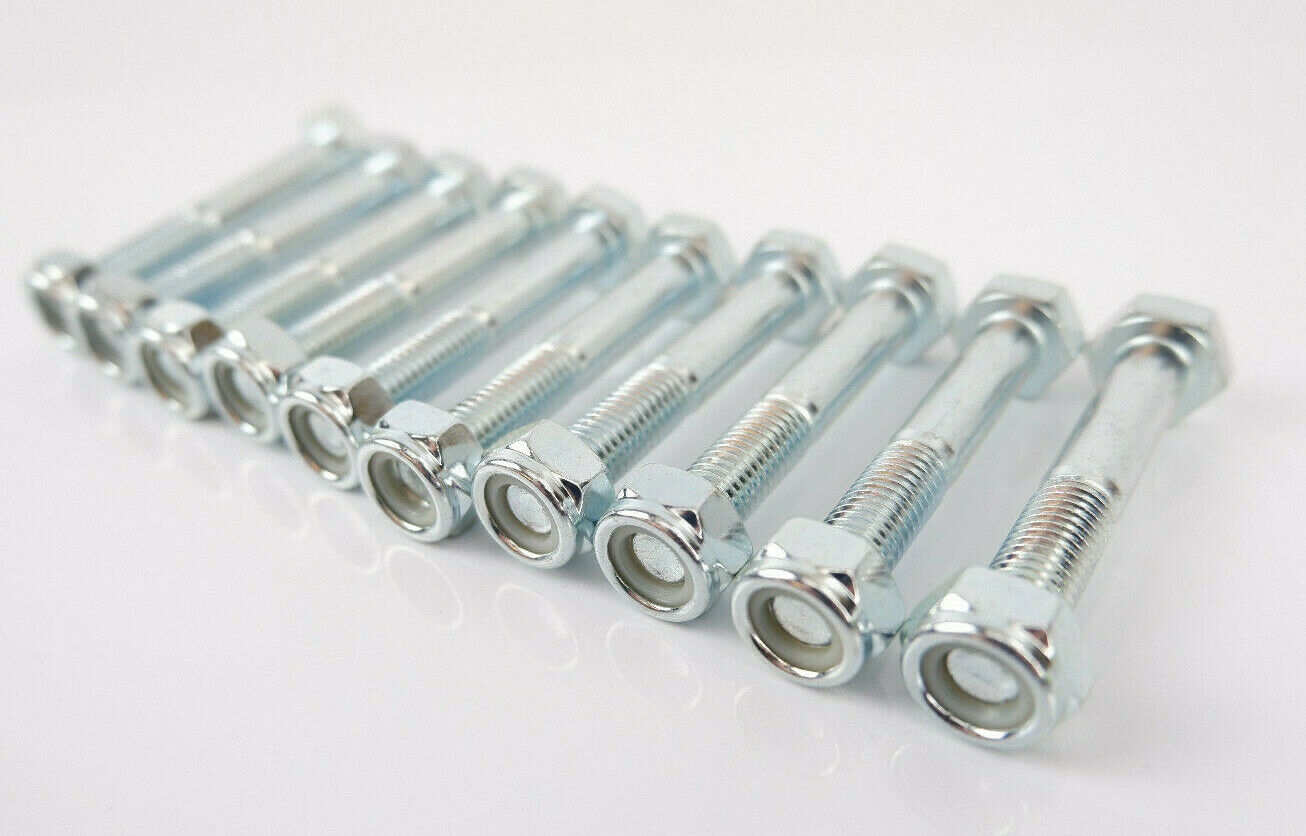 PTO SAFETY SHEAR BOLTS HIGH TENSILE 8.8 10.9 GRADE WITH NYLOC NUTS M6
