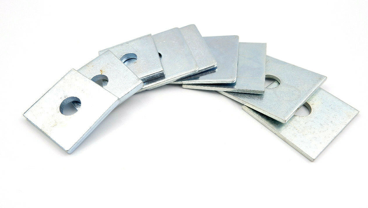 M16 x 50mm x 50mm x 3mm THICK SQUARE PLATE WASHERS ZINC PLATED 16mm x