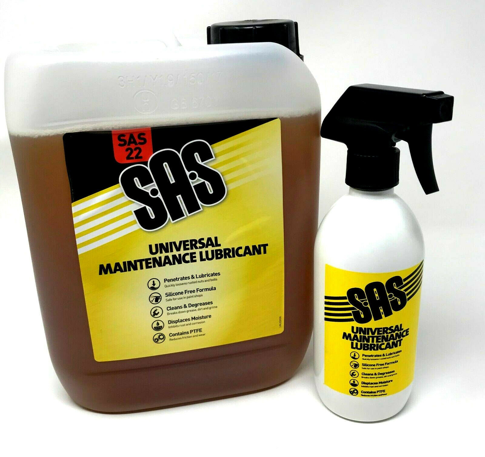 SAS22 5lt Maintenance spray oil water displacing + trigger bottle WD 4